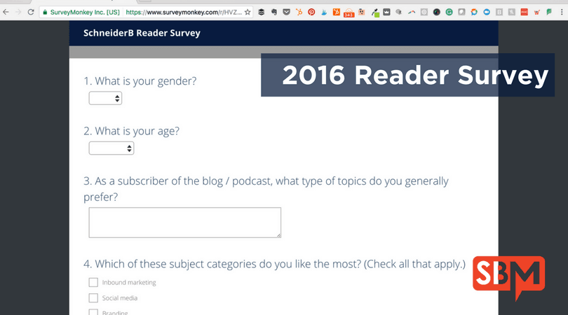 2016 Reader Survey